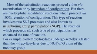 Substitution elimination reaction in cyclohexyl system | PPTX