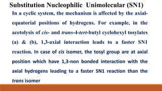 Substitution elimination reaction in cyclohexyl system | PPTX