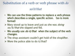 Substitution and Ellipsis | PPTX