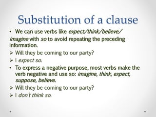 Substitution and Ellipsis | PPTX