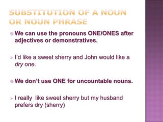 Substitution and ellipsis | PPTX