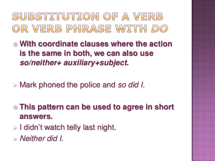 Substitution And Ellipsis