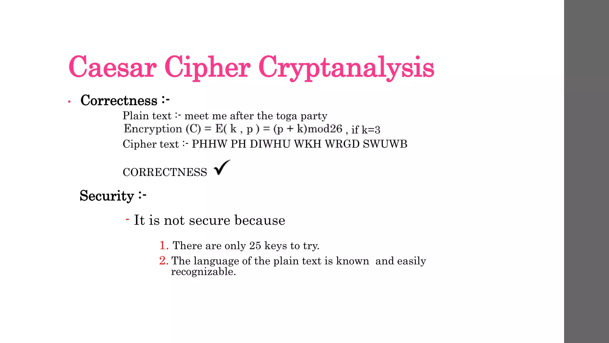Substitution cipher and Its Cryptanalysis | PPTX