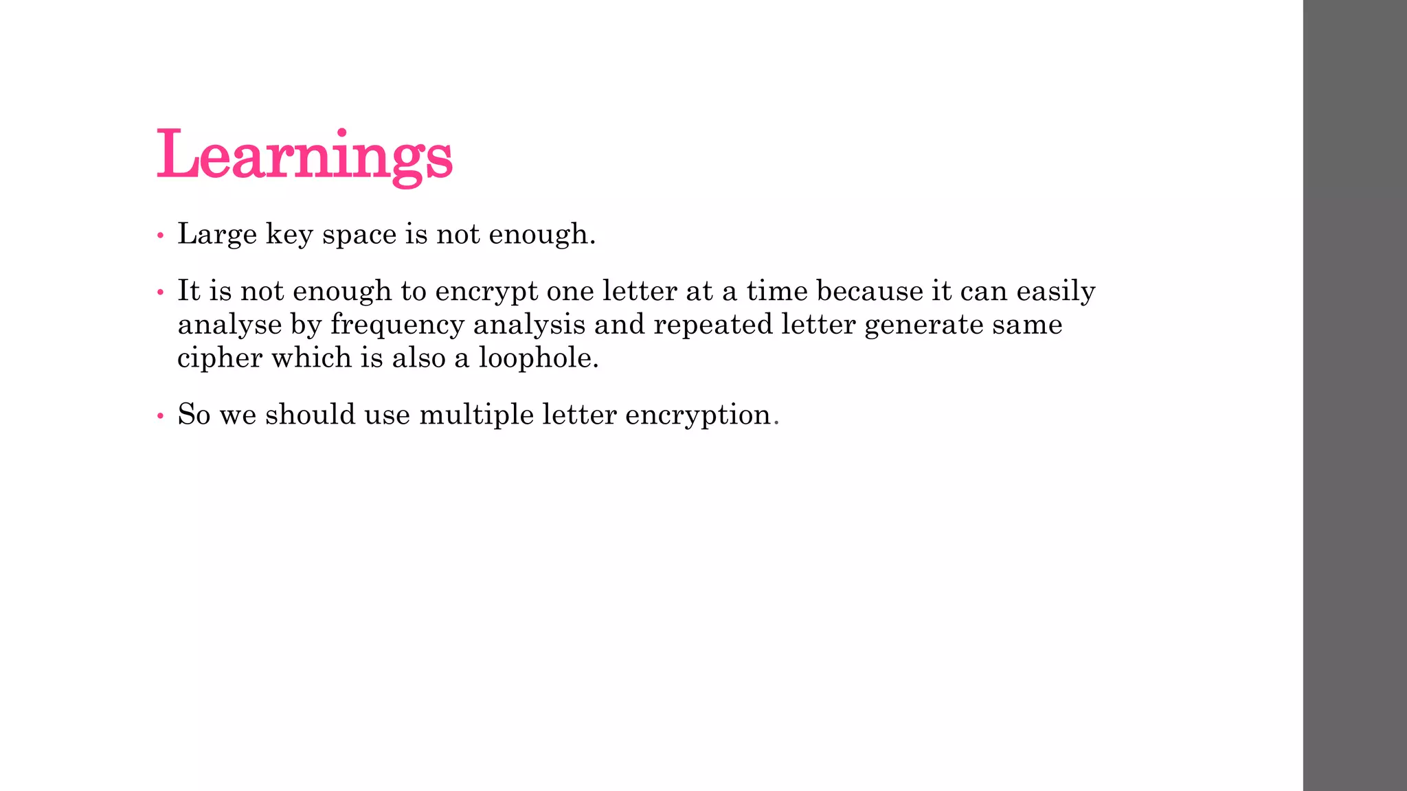 Substitution cipher and Its Cryptanalysis | PPTX