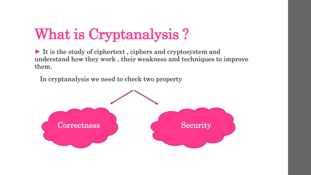 Substitution cipher and Its Cryptanalysis | PPTX