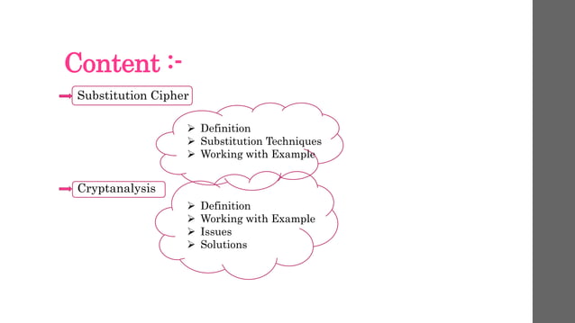 Substitution cipher and Its Cryptanalysis | PPTX