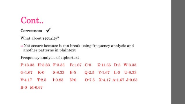 Substitution cipher and Its Cryptanalysis | PPTX