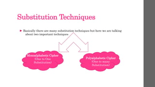 Substitution cipher and Its Cryptanalysis | PPTX