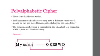Substitution cipher and Its Cryptanalysis | PPTX