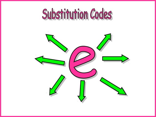 Substitution codes | PPT