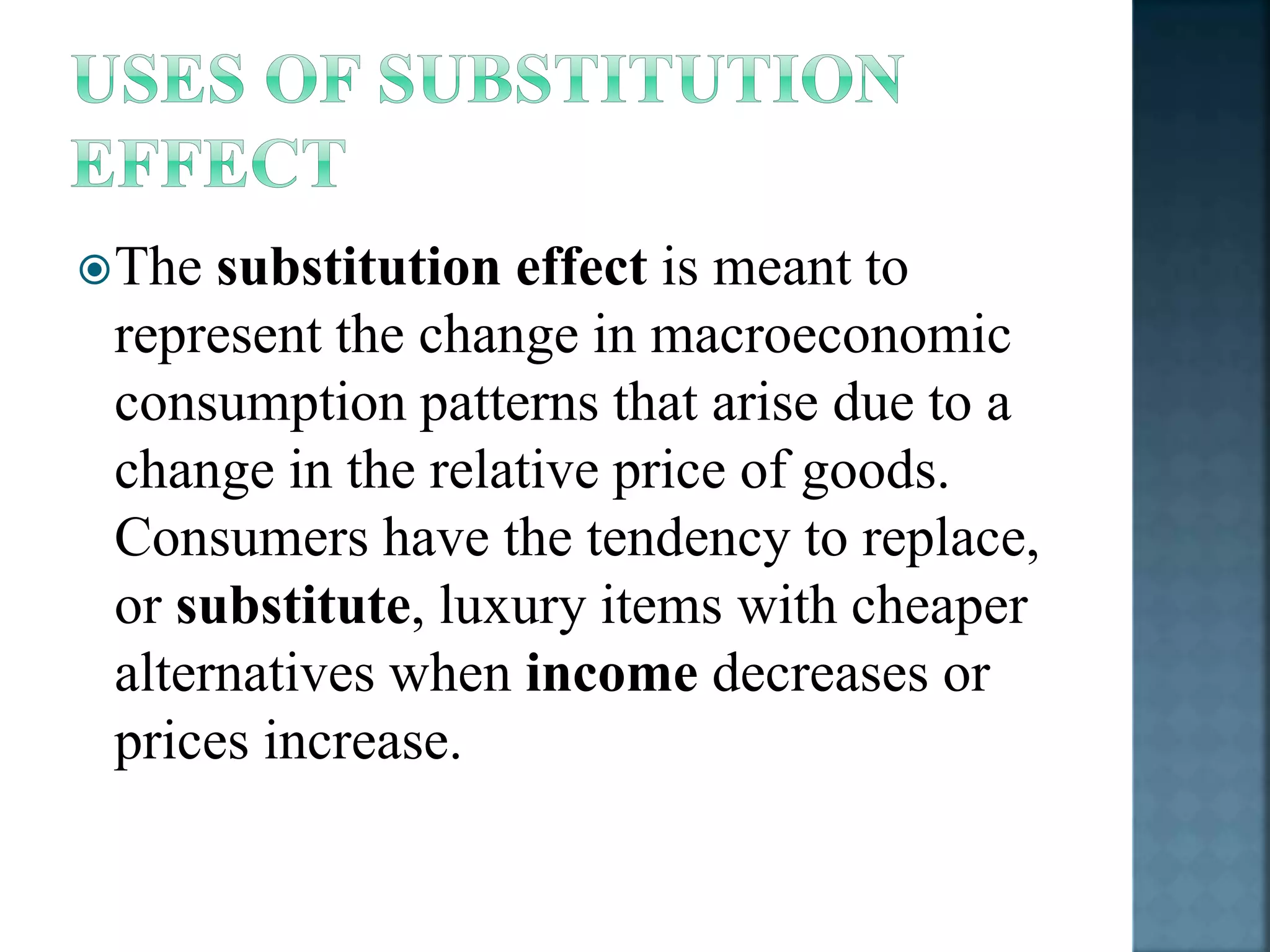 Substitution effect | PPTX