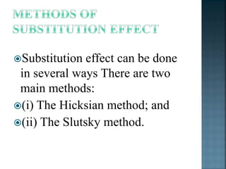 Substitution effect | PPTX
