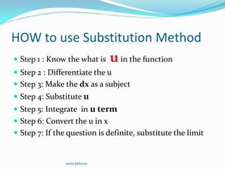Substitution method ppt | PDF