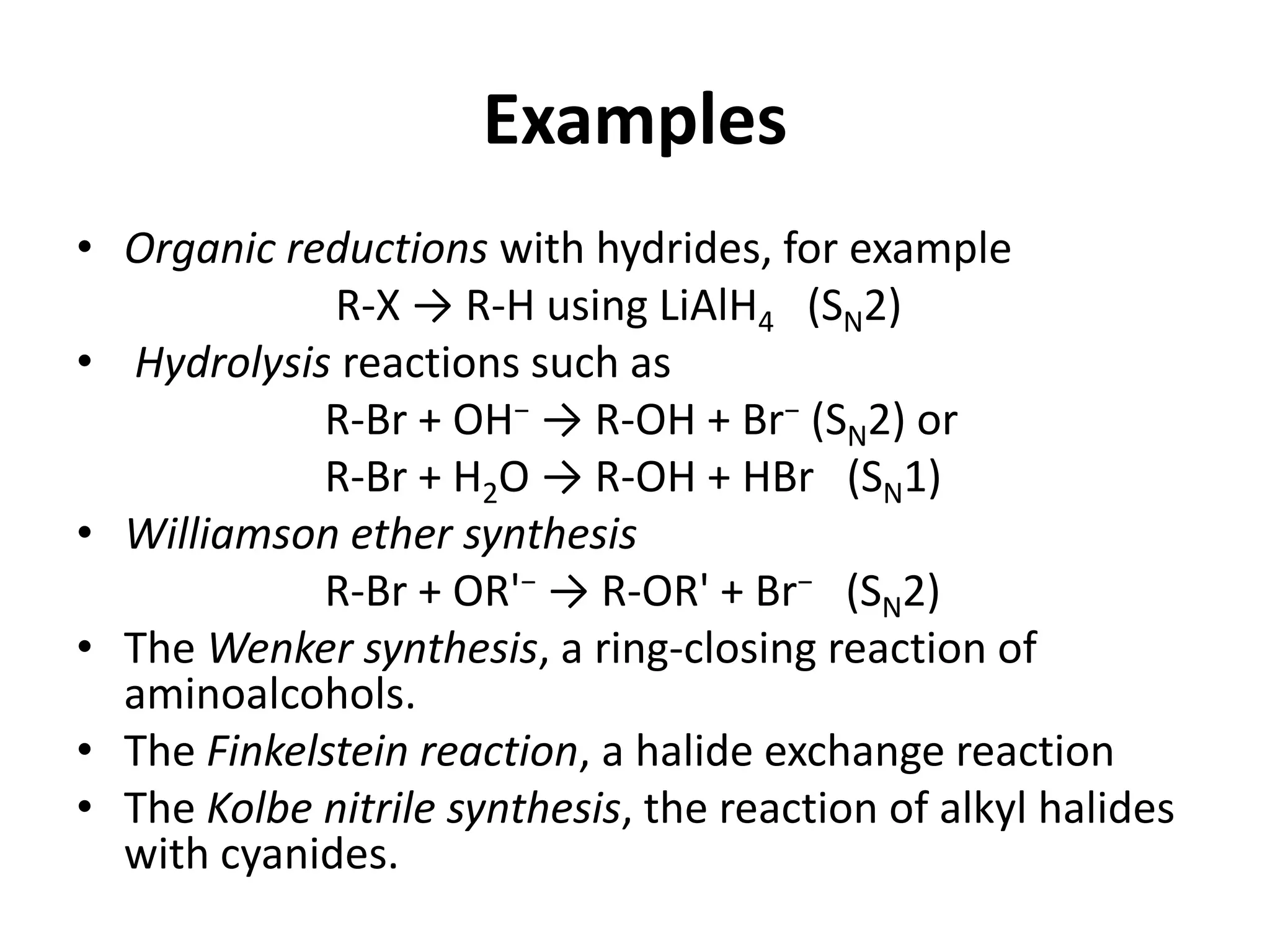 Substitution reactions | PPTX