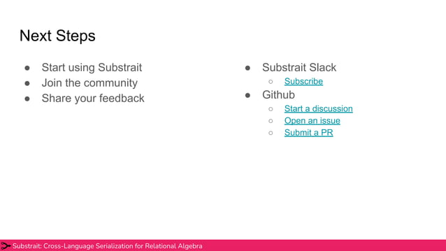Substrait Overview.pdf | Programming Languages | Computing