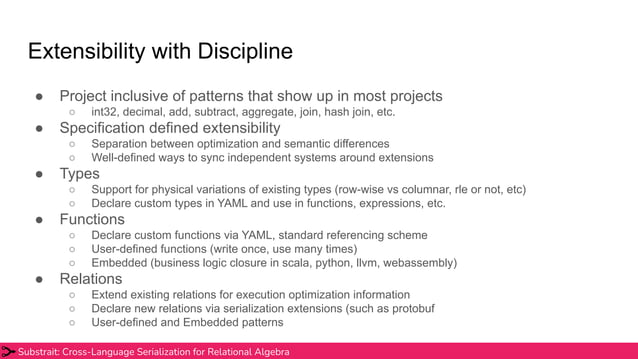 Substrait Overview.pdf | Programming Languages | Computing