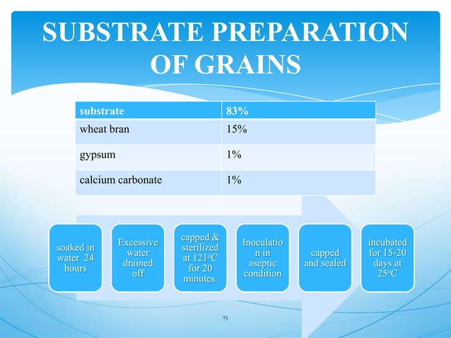 Substrate Evaluation For Spawn Production And Yield Of Oyster Mushroom Pptx Agriculture