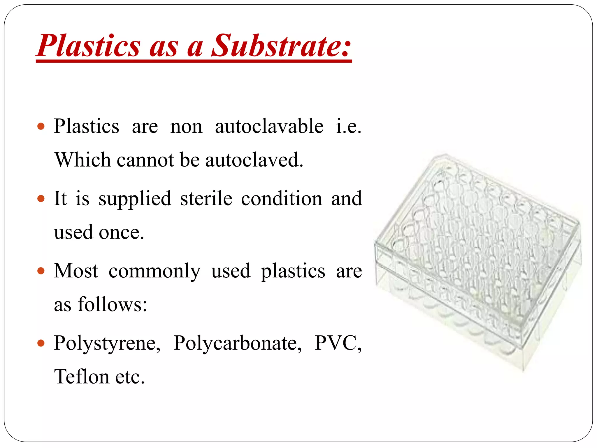 Substrates for animal cellculture | PPTX