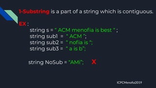 substring & subSquence & find problem solving | PPT