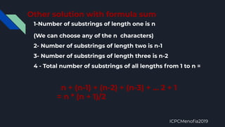 substring & subSquence & find problem solving | PPT