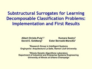 Substructrual surrogates for learning decomposable classification ...