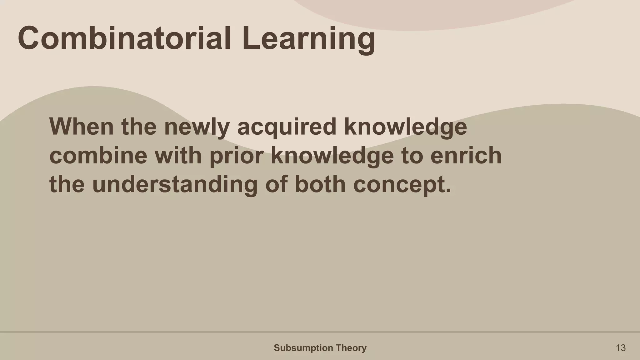 Subsumption-Theory-2.pptx | Undergraduate Education | College Education