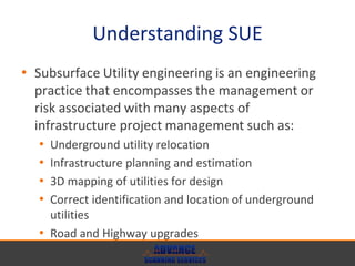 Subsurface Utility Engineering - 2013 - by Advance Scanning Services | PDF