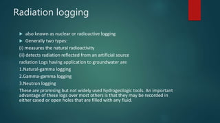 subsurface investigation of ground water | PPTX