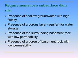 Subsurface dam (Final).ppt