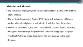 Subsurface drainage | PPTX