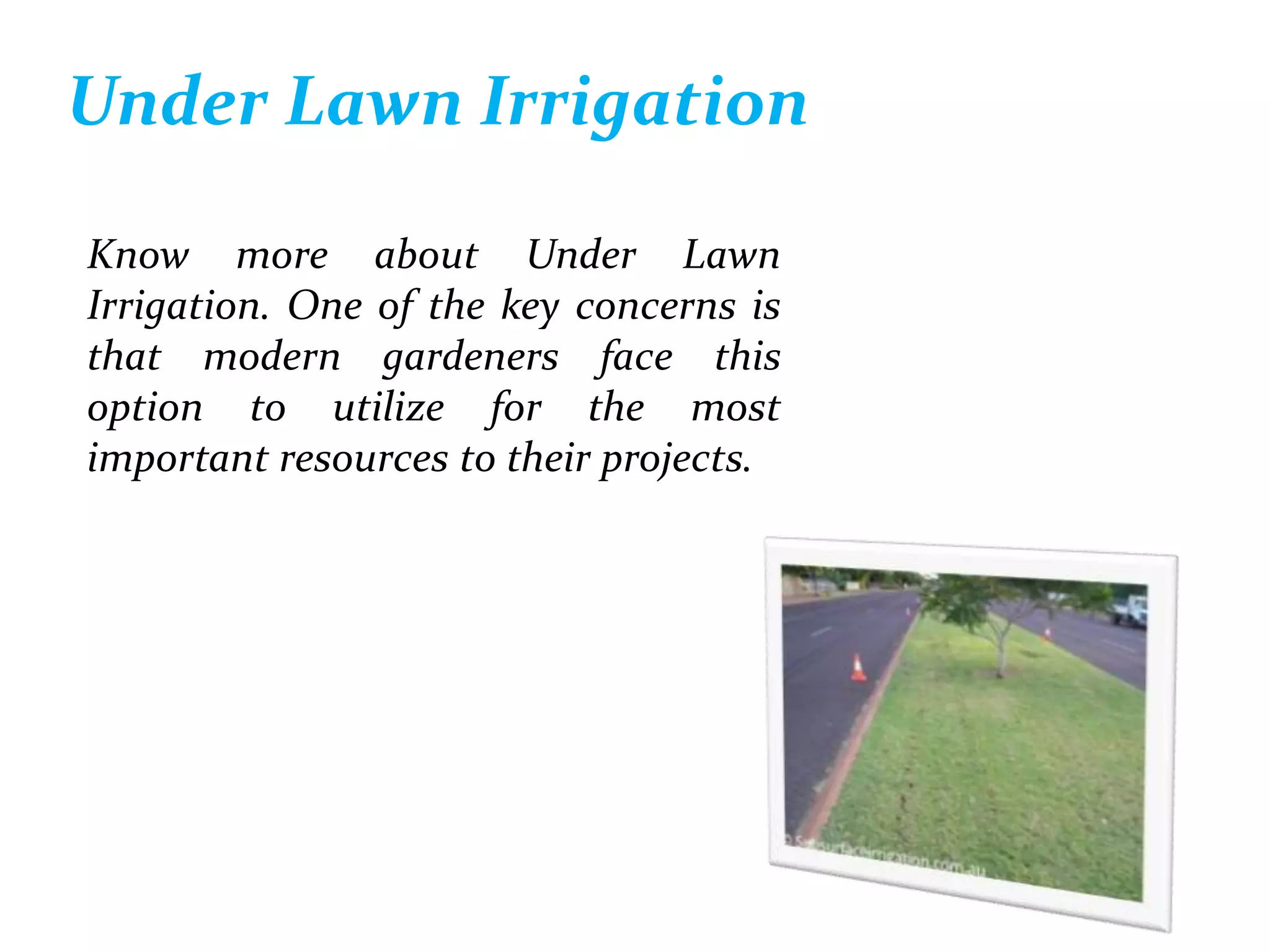 Subsurface drip irrigation (2) | PPTX