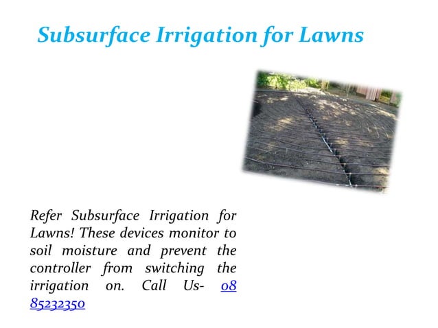 Subsurface drip irrigation (2) | PPTX