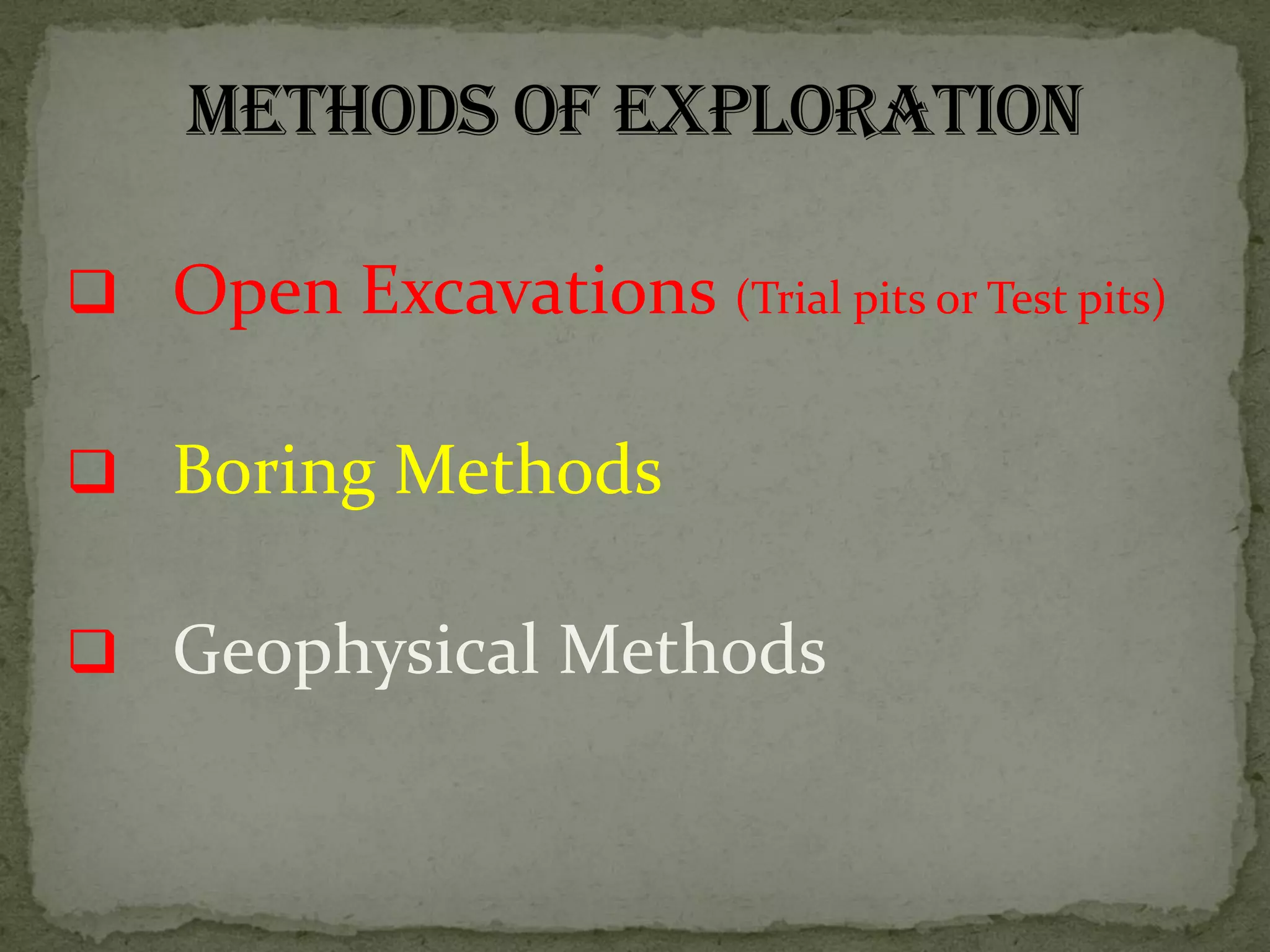 Subsurface exploration | PDF