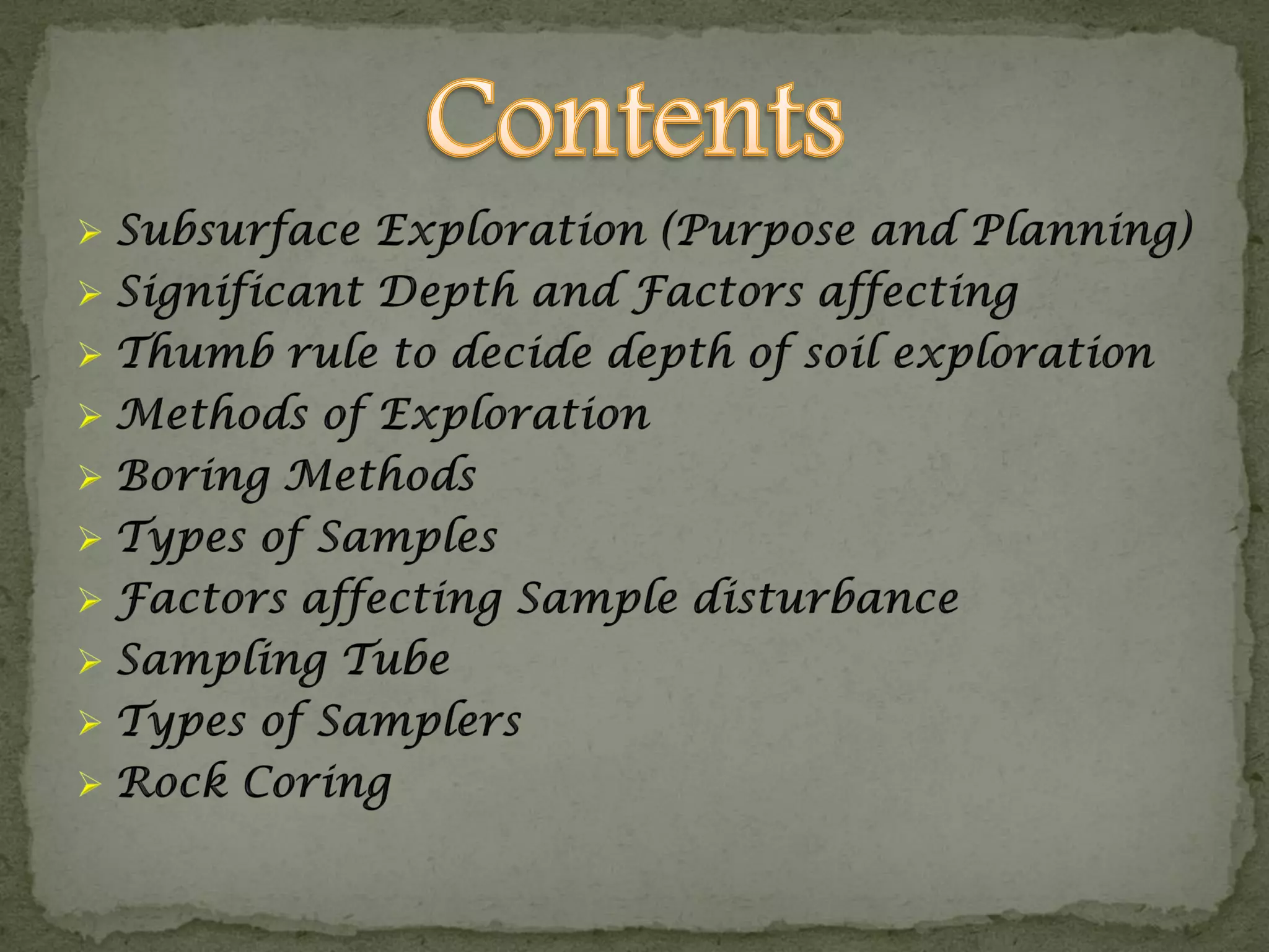 Subsurface exploration | PDF