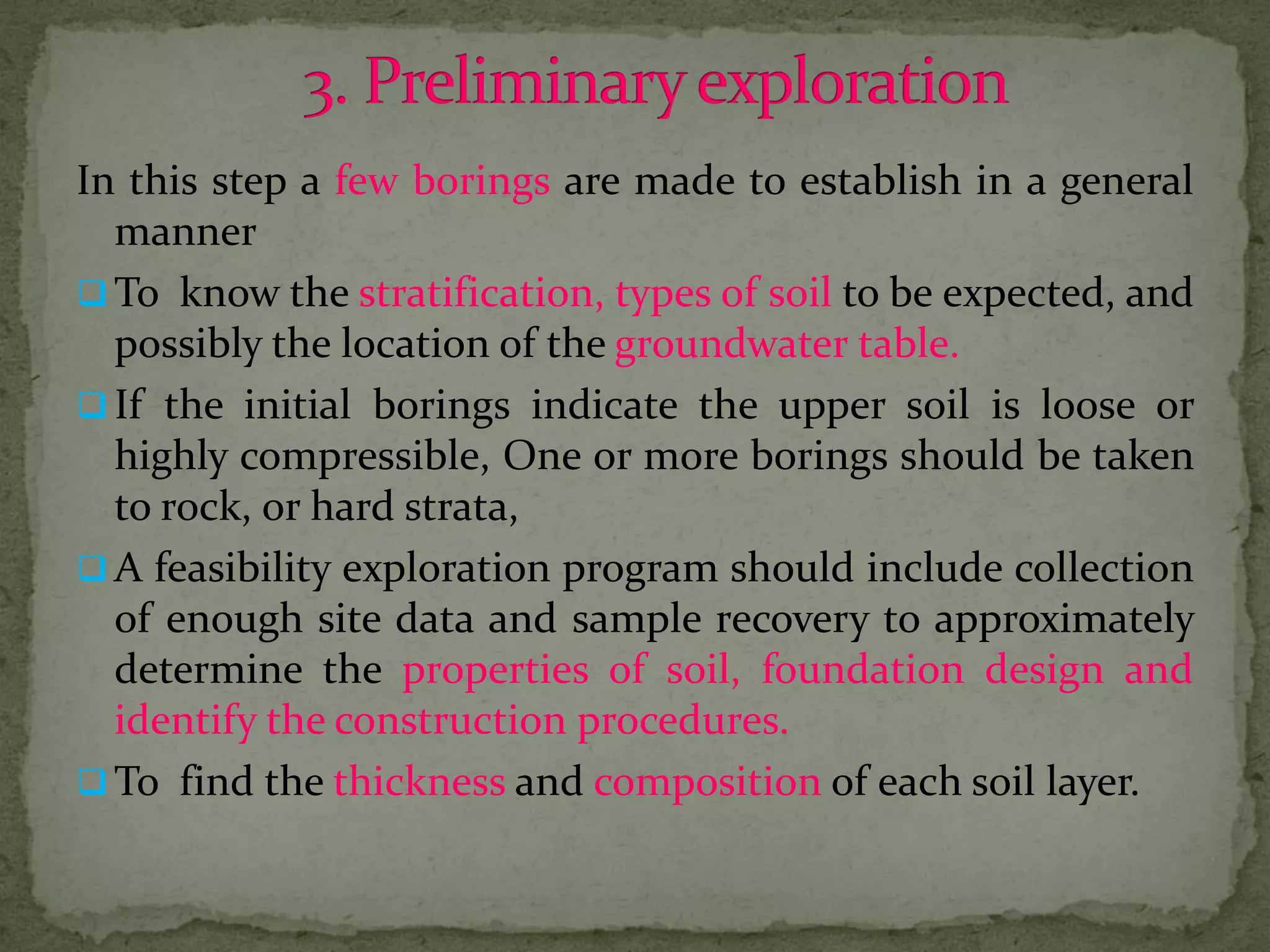 Subsurface exploration | PDF