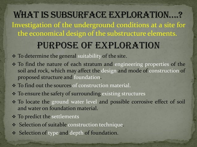 Subsurface exploration | PDF | Developmental Sites | Real Estate