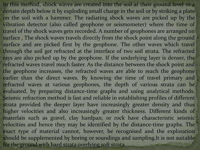 Subsurface exploration | PDF | Developmental Sites | Real Estate