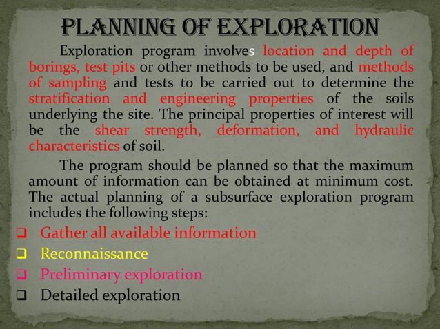Subsurface exploration | PDF | Developmental Sites | Real Estate