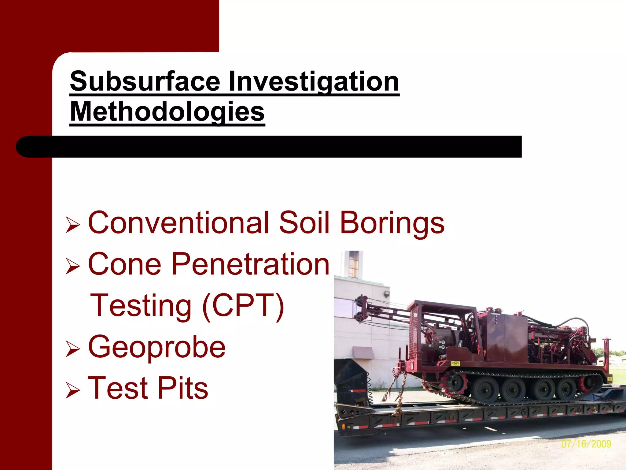 Subsurface Investigation and Geotechnical Evaluation | PDF