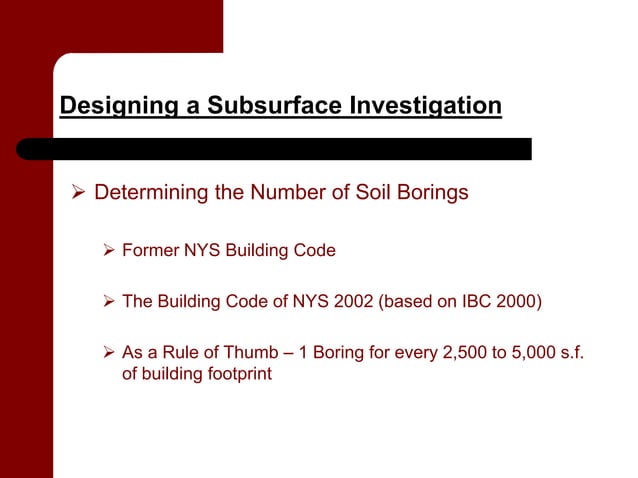 Subsurface Investigation and Geotechnical Evaluation | PDF