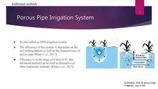alternate irrigation for arid region | PPTX