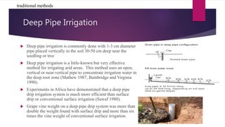 alternate irrigation for arid region | PPTX