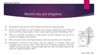 alternate irrigation for arid region | PPTX