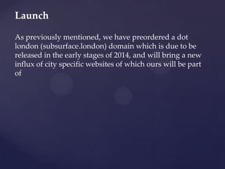 Subsurface presentation | PPTX