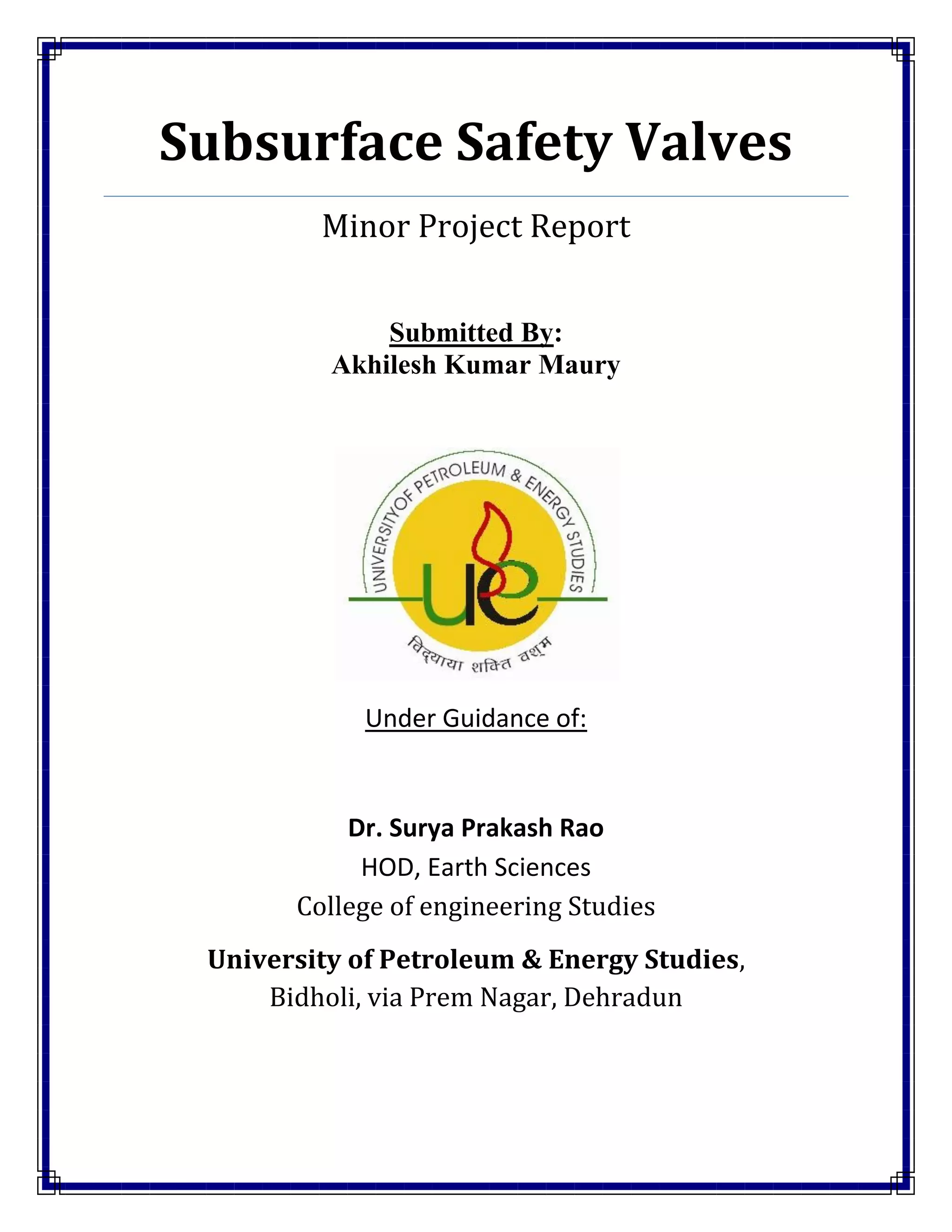 Subsurface safety valves | PDF | Scuba Diving | Extreme Sports