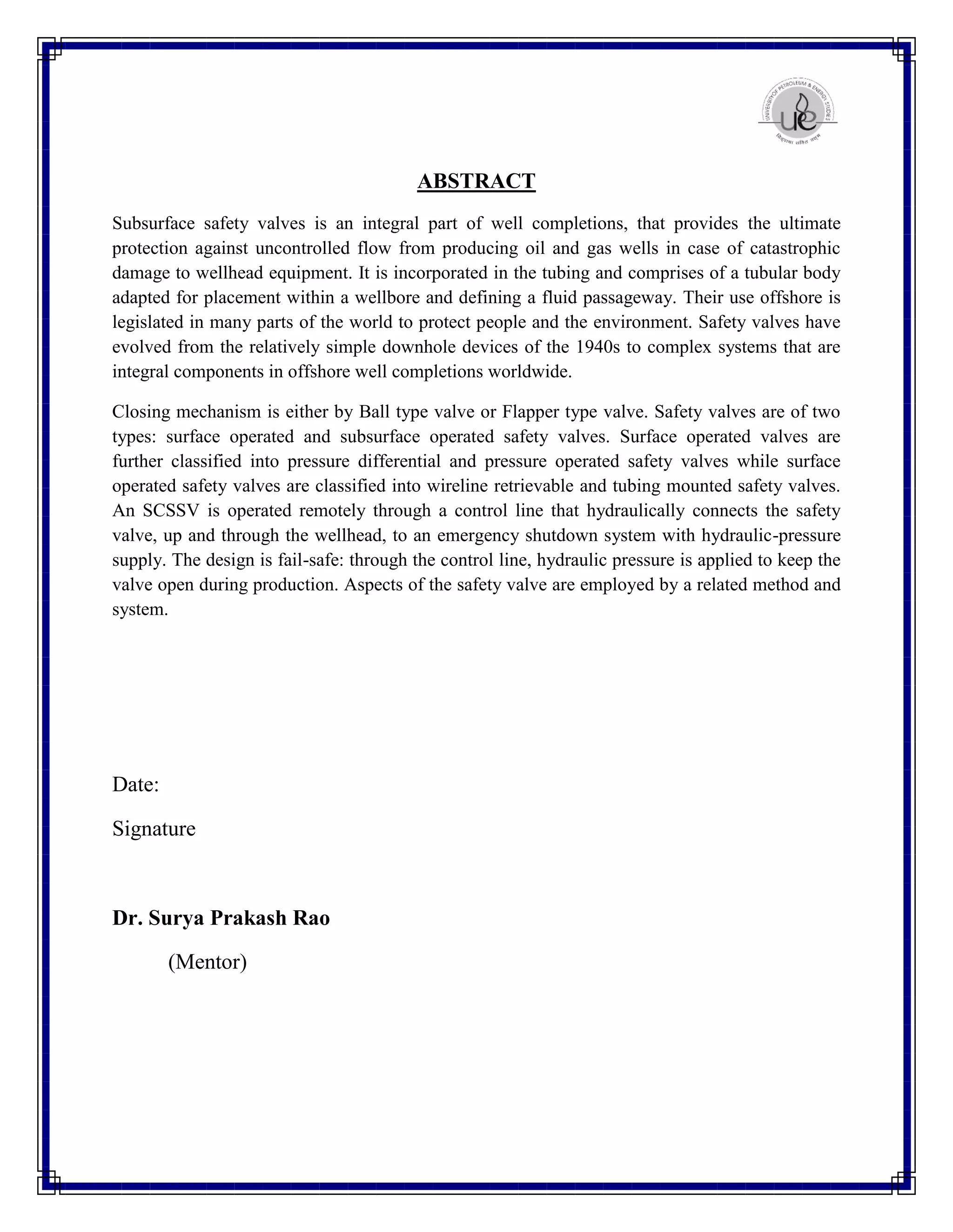 Subsurface safety valves | PDF | Scuba Diving | Extreme Sports