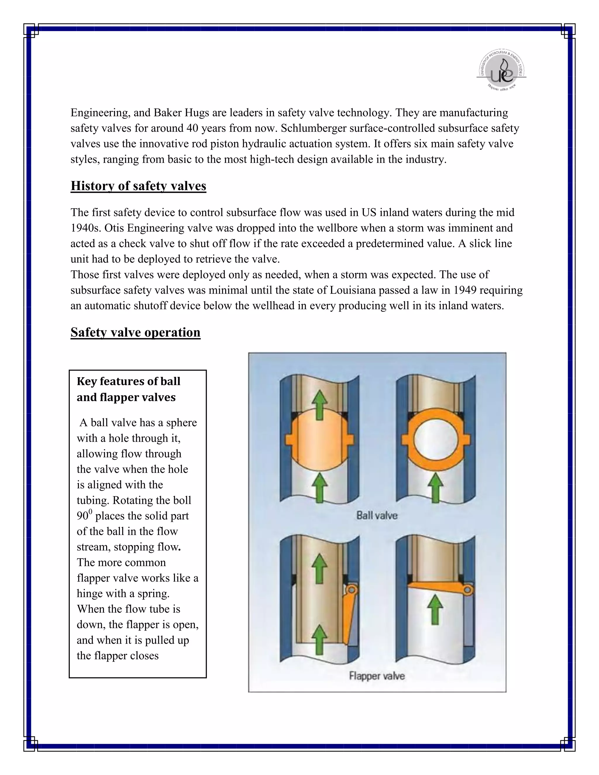 Subsurface safety valves | PDF | Scuba Diving | Extreme Sports