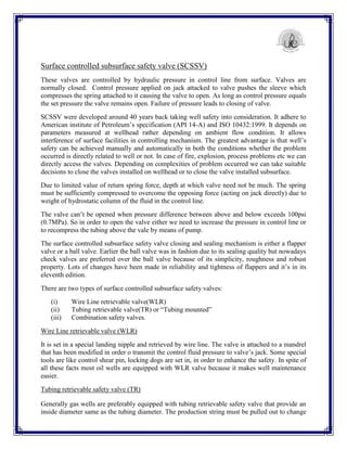 Subsurface safety valves | PDF | Scuba Diving | Extreme Sports