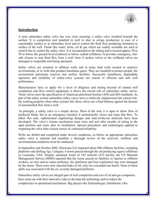 Subsurface safety valves | PDF | Scuba Diving | Extreme Sports