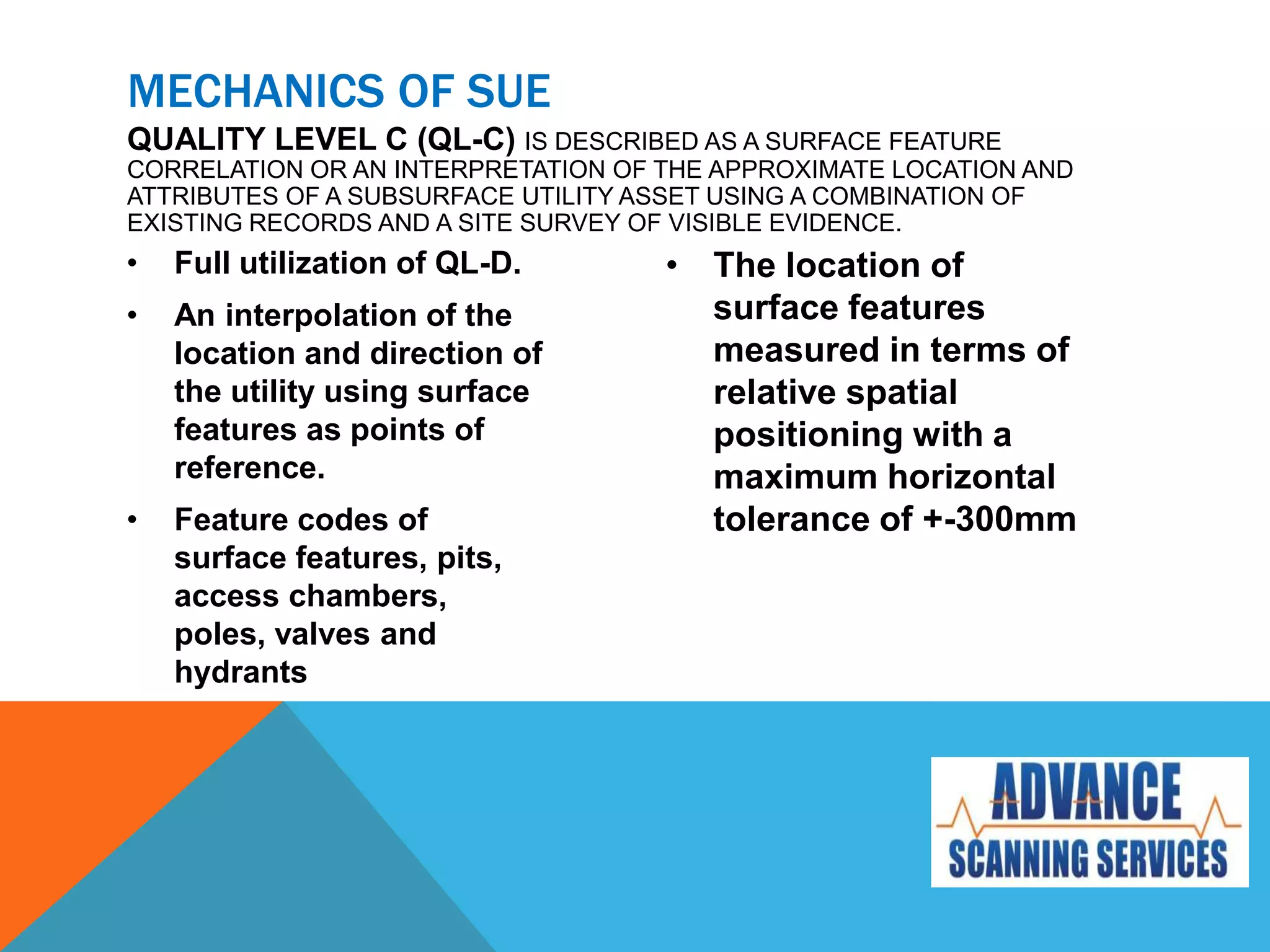 Subsurface utility engineering by Advance Scanning Services | PPTX